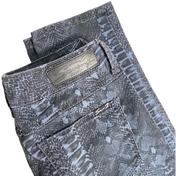 Seven7 | Jeans | Seven 7 Reptile Python Reptile Print Jeans Dark Blue ...